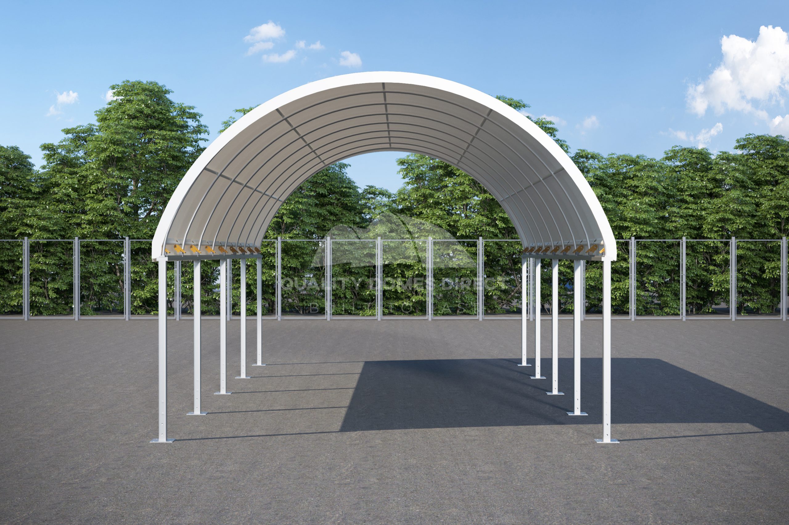 40ft Double Row Post Set - Brick Domes